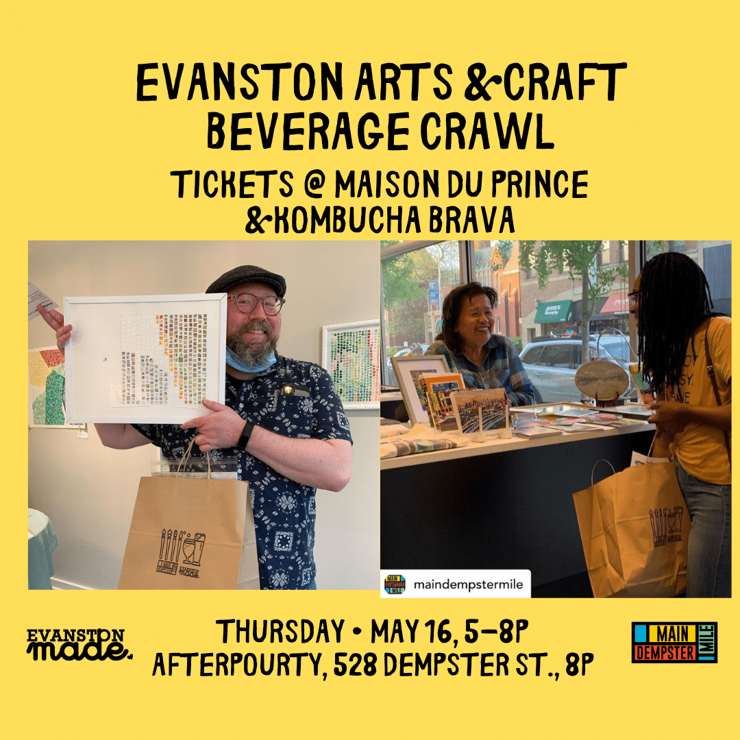 Art & Crafts Crawl May 16, 2024, 5-8p - Evanston Made